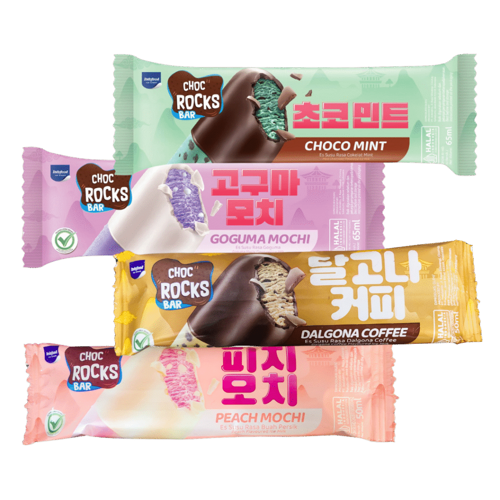Choc Rocks Bar (Korean Series) - Indofood Ice Cream | Puri Pangan Utama